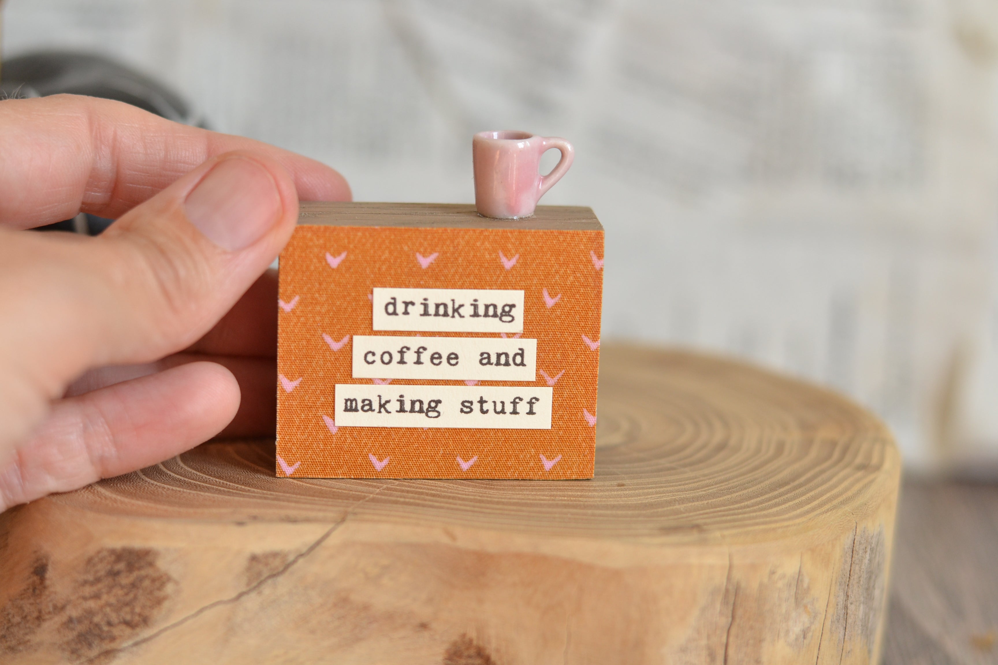 Rust Orange Making Stuff Mini Sign M25 – Melissa Anne Company